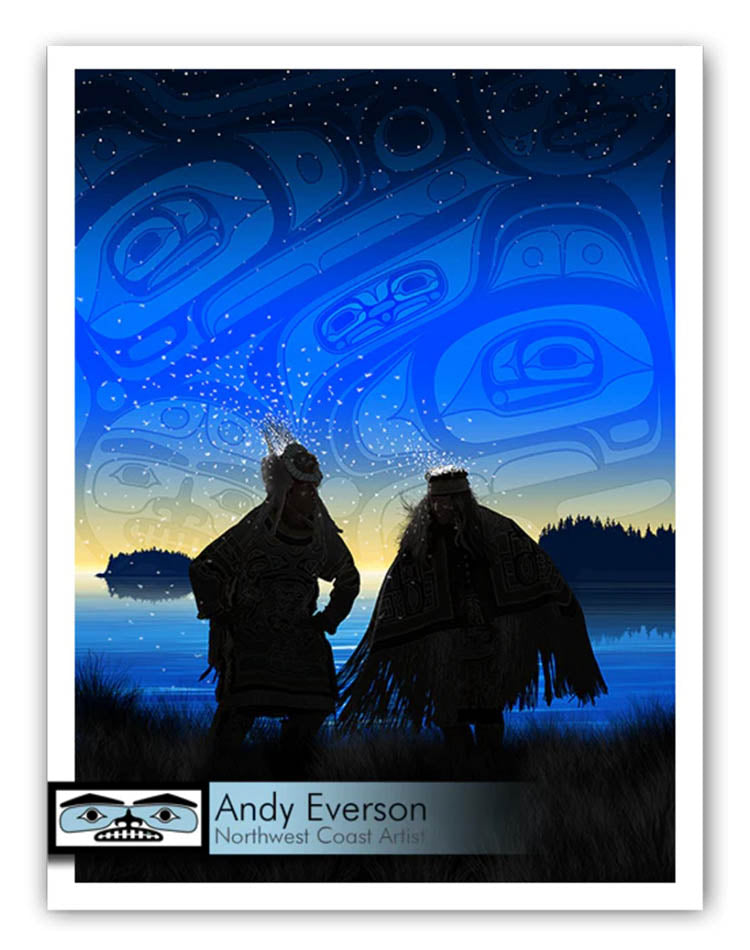 Dancing Together Limited Edition Print by K'omoks artist Andy Everson – Spirits of the West ...