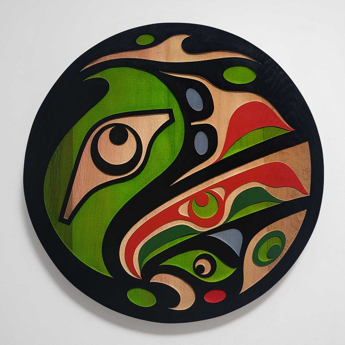 Sandblasted 18" Raven Panel by Trevor Hunt, Kwakiutl – Spirits of the ...