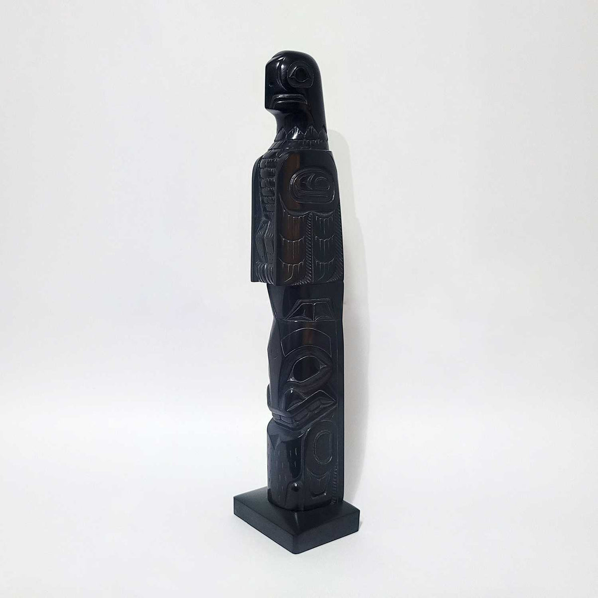 Argillite Totem Pole by Haida artist Denny Dixon – Spirits of the West ...