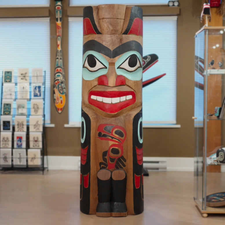 Bear Raven Transformation Totem Pole by Jason Watts, Haida – Spirits of ...