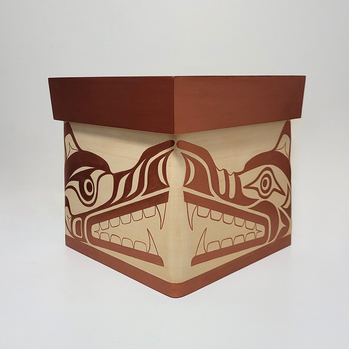 Copper Wolf Bentwood Box – Spirits of the West Coast Art Gallery
