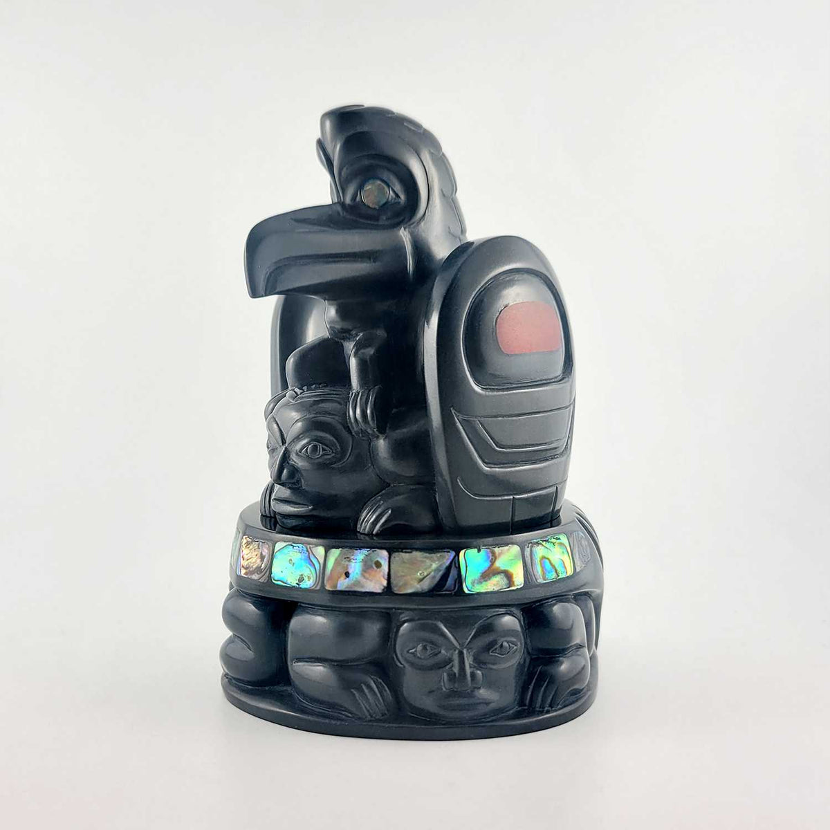 Raven and the First Men Sculpture by Gryn White, Haida – Spirits of the ...