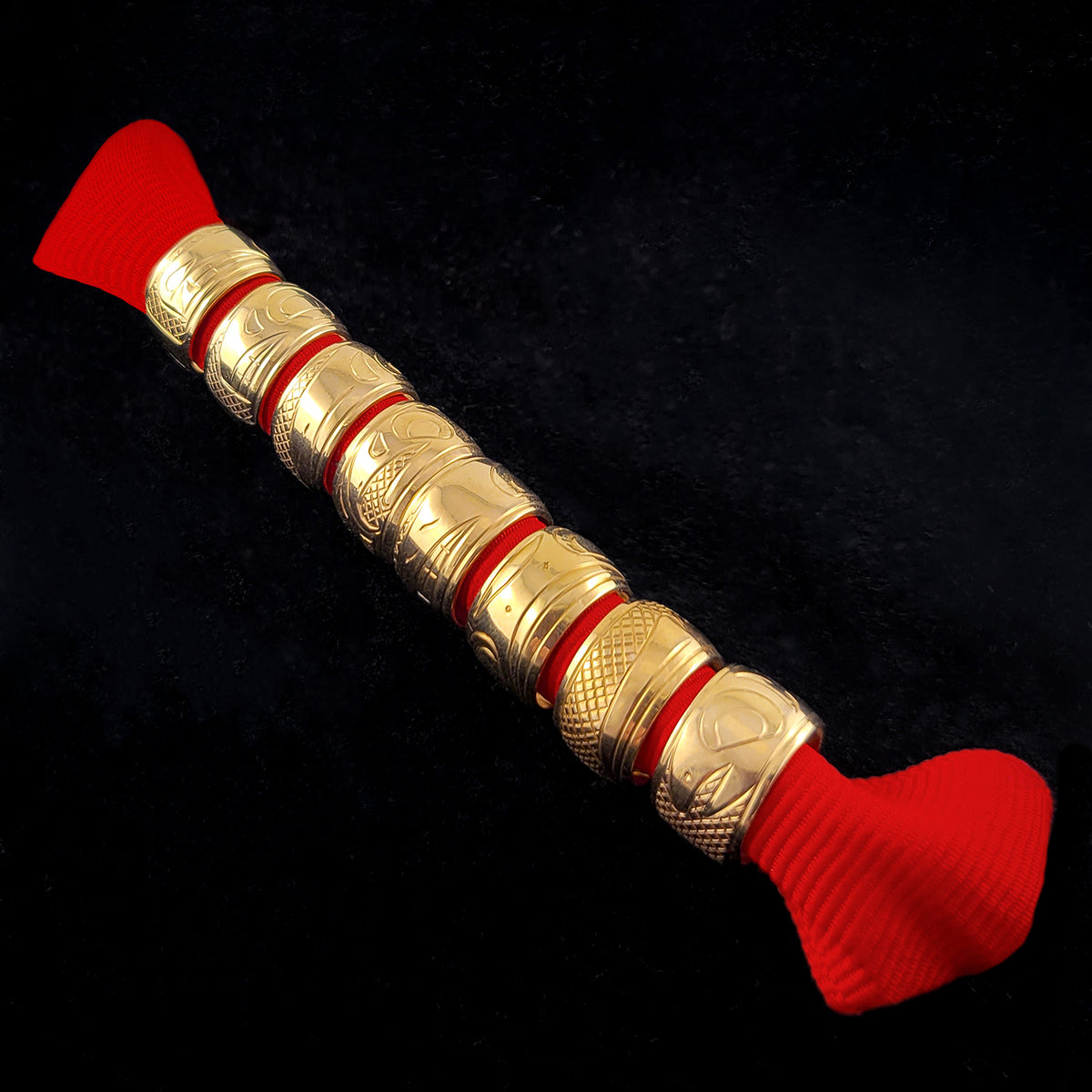 Gold Spirit Beads by Justin Rivard, Cree – Spirits of the West Coast ...