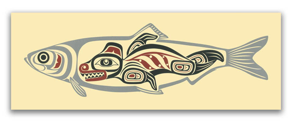 Herring People Sea Lion I Limited Edition Print by Haida artist April ...