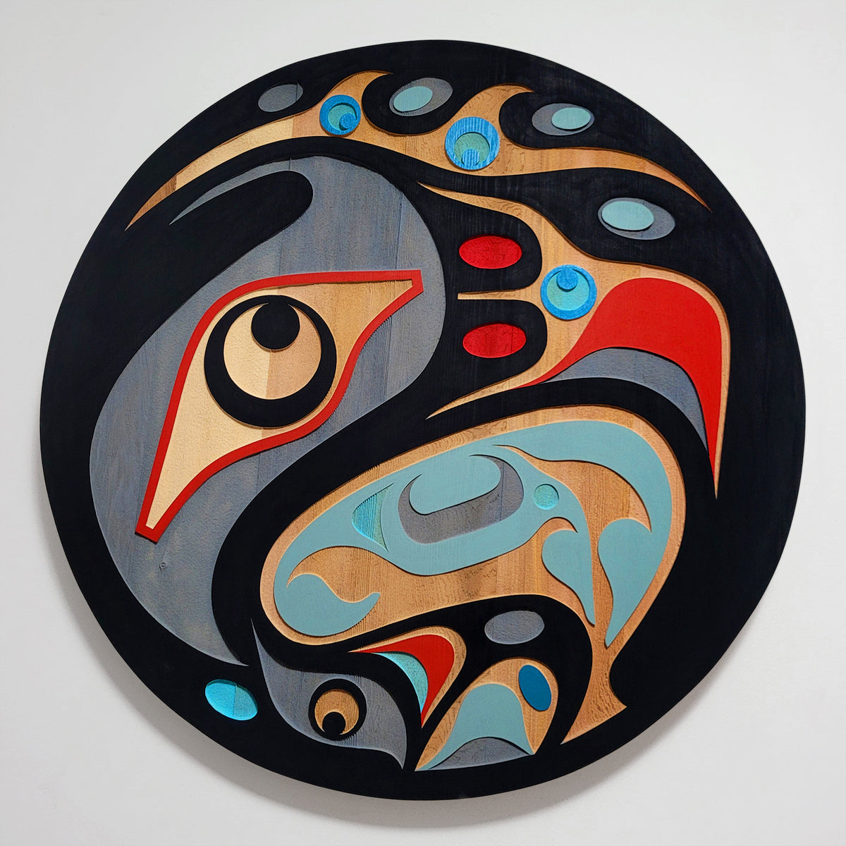 Sandblasted 24" Eagle Panel by Trevor Hunt, Kwakiutl – Spirits of the ...