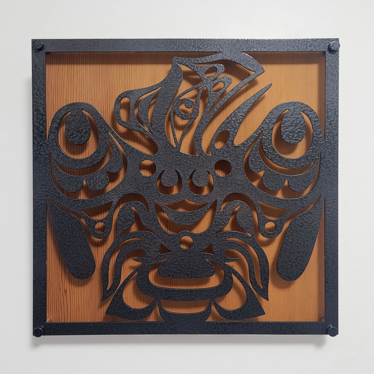 Metal Raven Panel by Trevor Hunt, Kwakiutl – Spirits of the West Coast ...