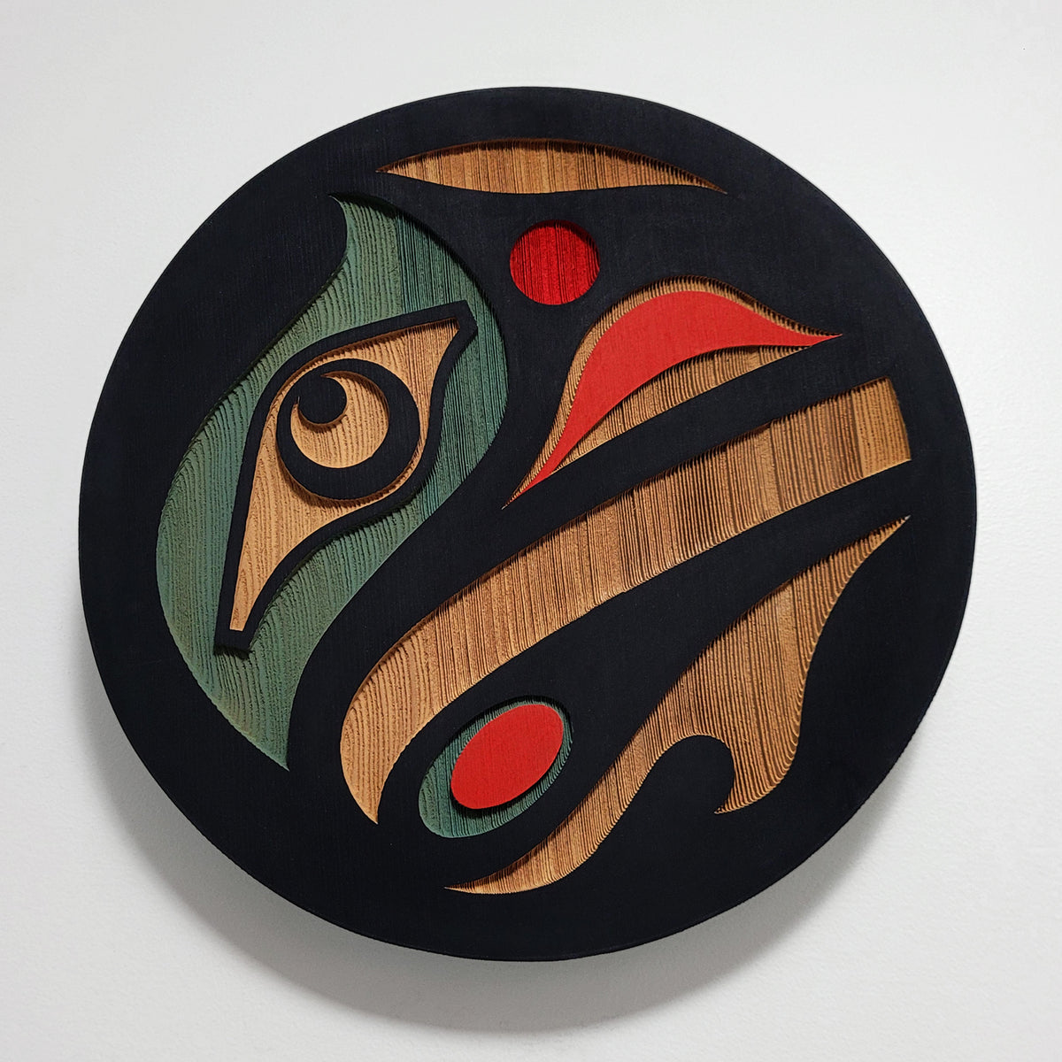 Small Raven Cedar Panel by Trevor Hunt, Kwakiutl – Spirits of the West ...