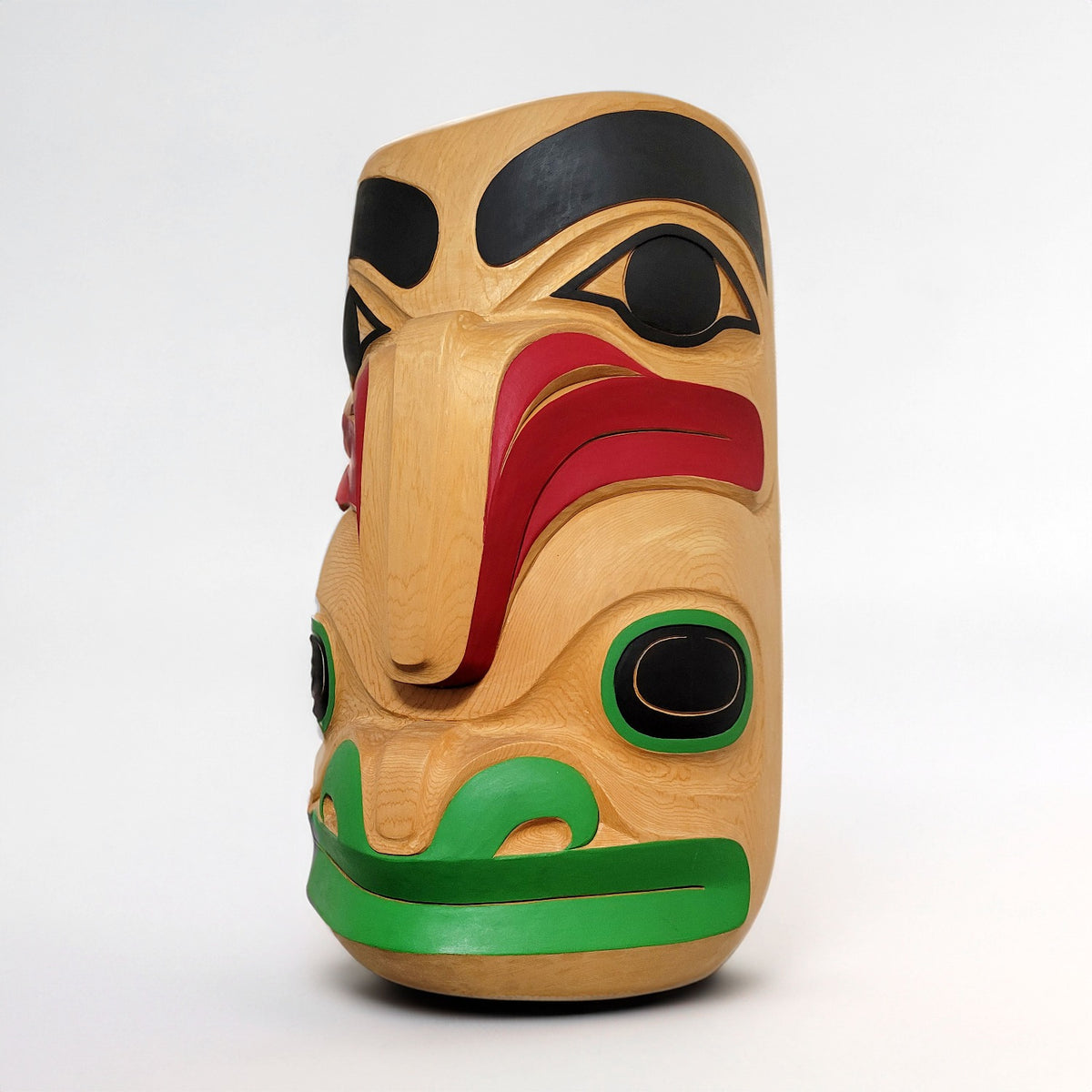 Raven & Frog Mask by Haida artist Garner Moody – Spirits of the West ...