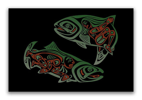 The Salmon Indigenous Symbol | Spirits of the West Coast – Spirits of ...