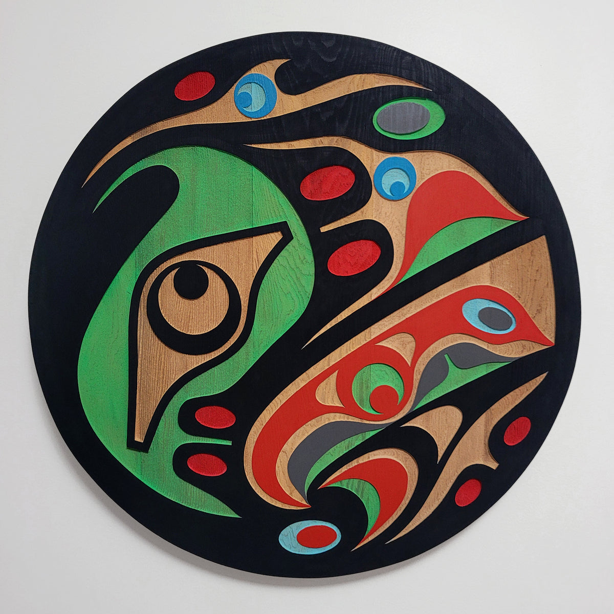 Sandblasted 24" Raven Panel by Trevor Hunt, Kwakiutl – Spirits of the ...