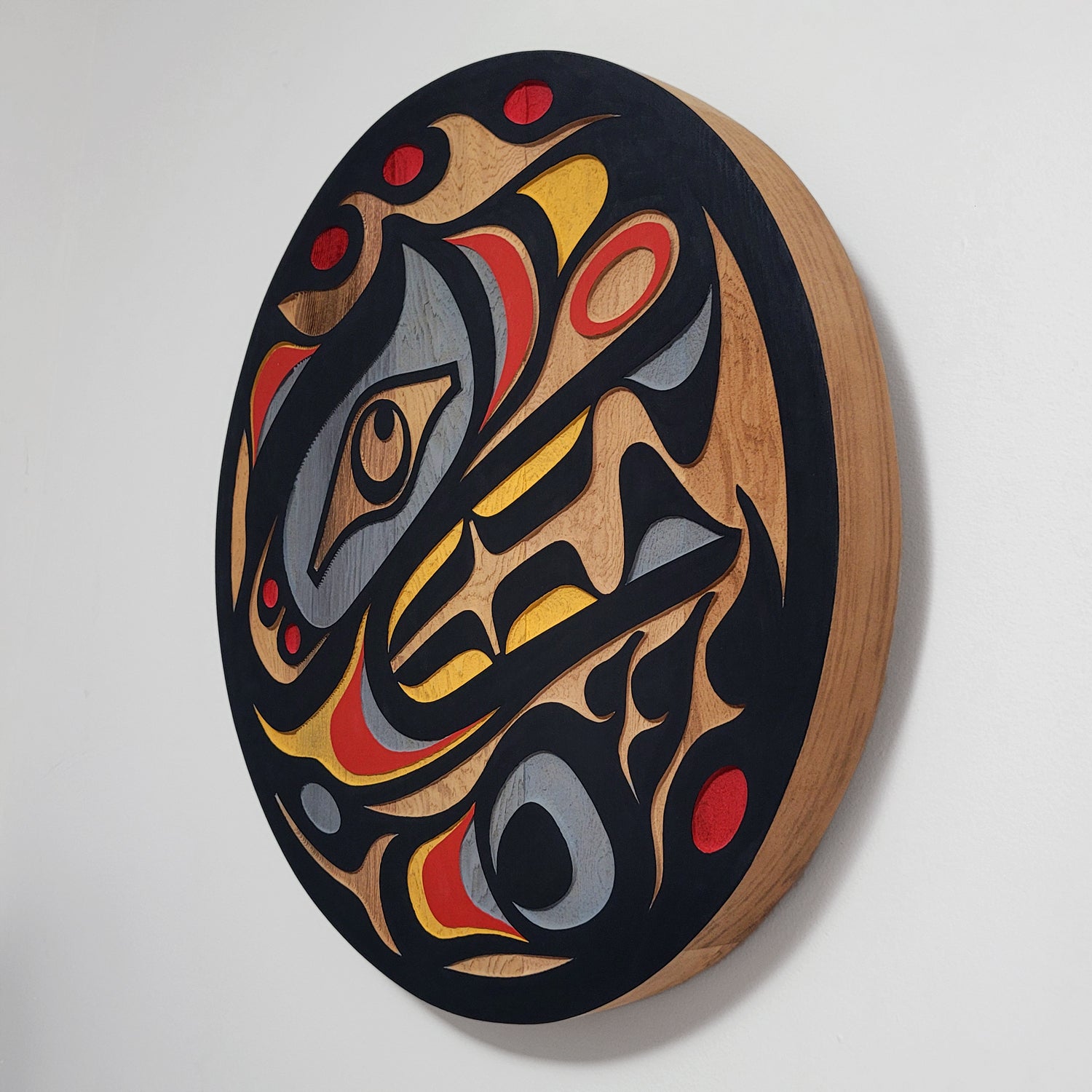 Sandblasted 24" Wolf Panel by Trevor Hunt, Kwakiutl – Spirits of the ...