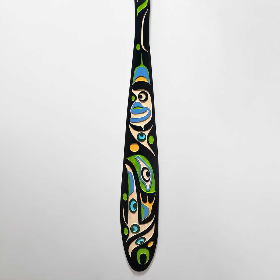 Carved First Nations Cedar Paddles | Spirits of the West Coast ...