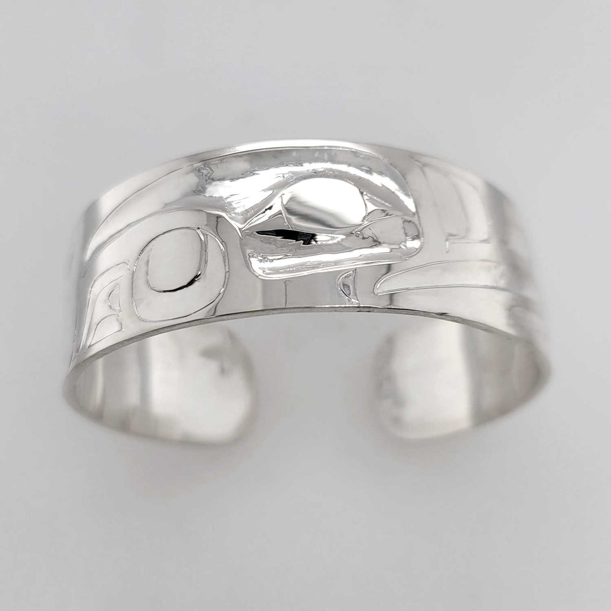 Silver Raven Bracelet by Alvin Adkins – Spirits of the West Coast Art ...