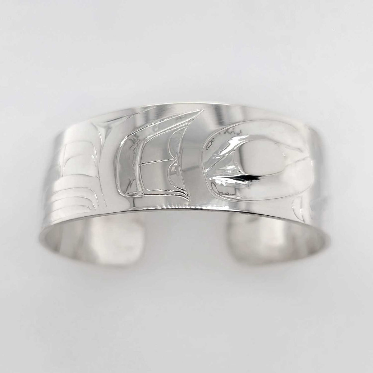 Silver Wolf Bracelet by Alvin Adkins – Spirits of the West Coast Art ...