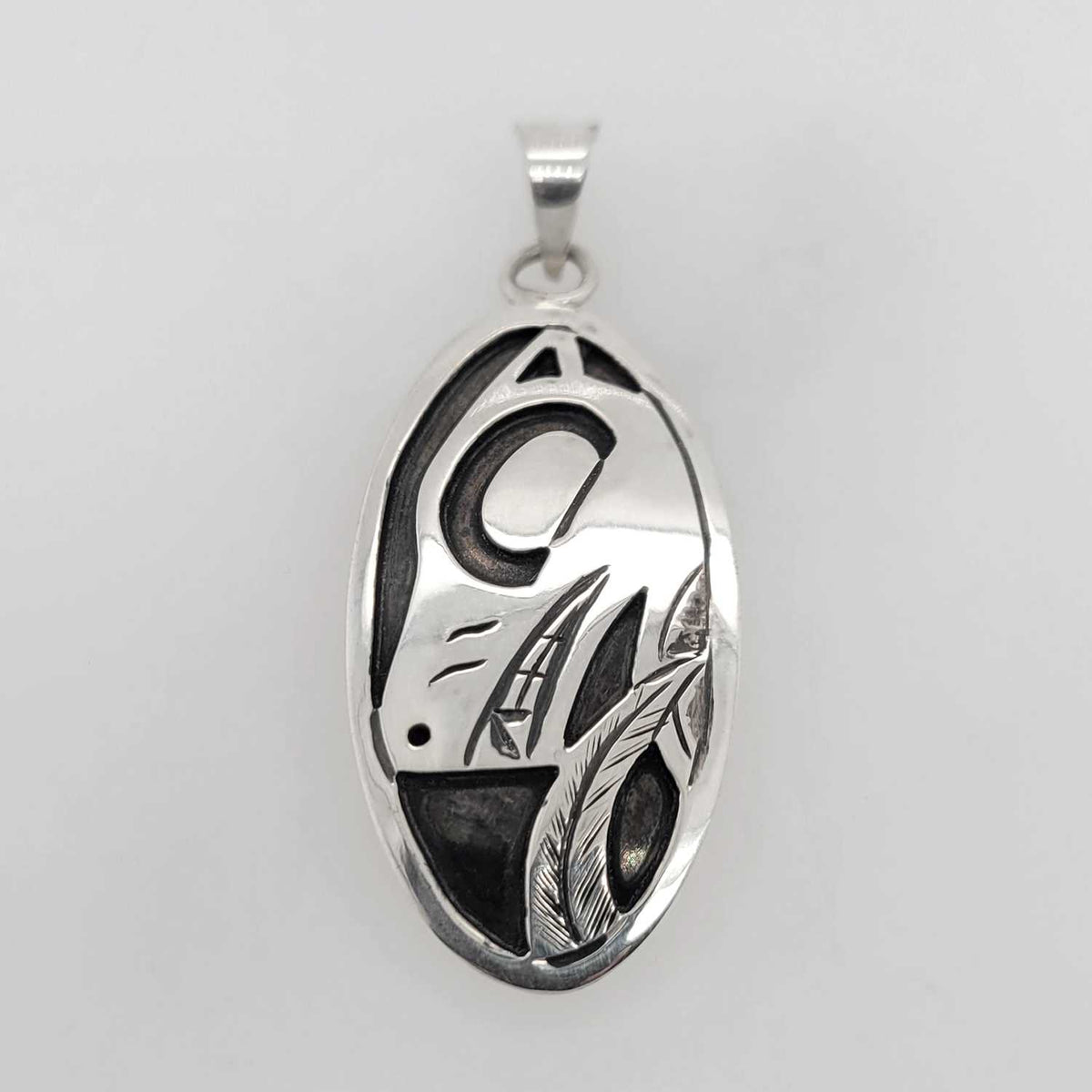 Wolf Pendant by Cree artist Justin Rivard – Spirits of the West Coast ...