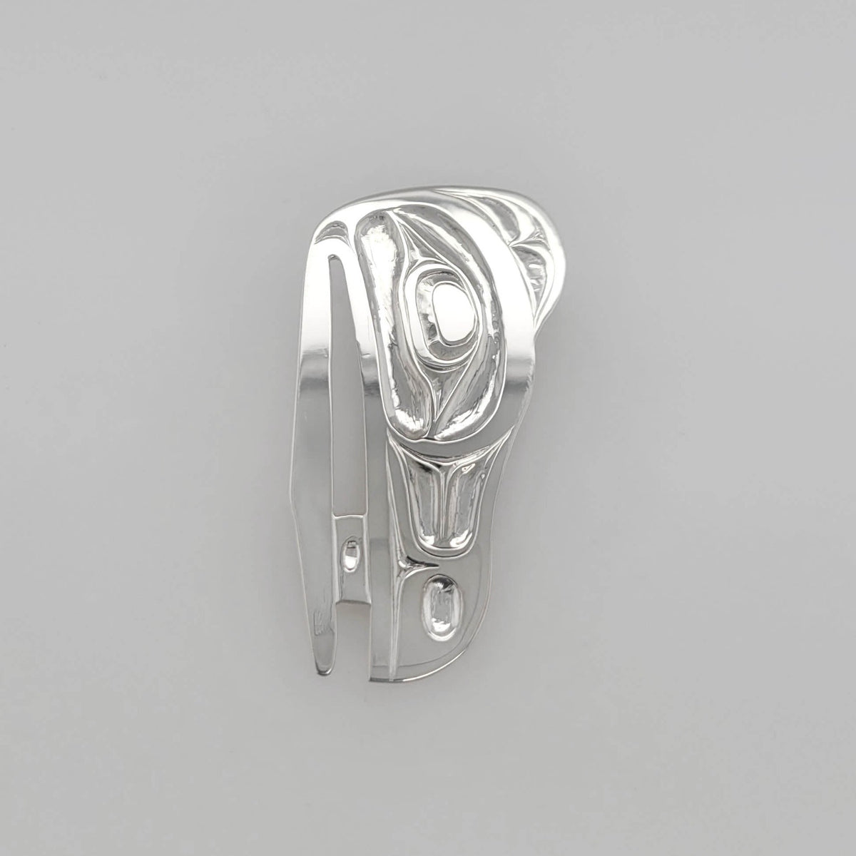 Silver Raven Steals the Light Pendant by Haida artist Robin Rorick ...