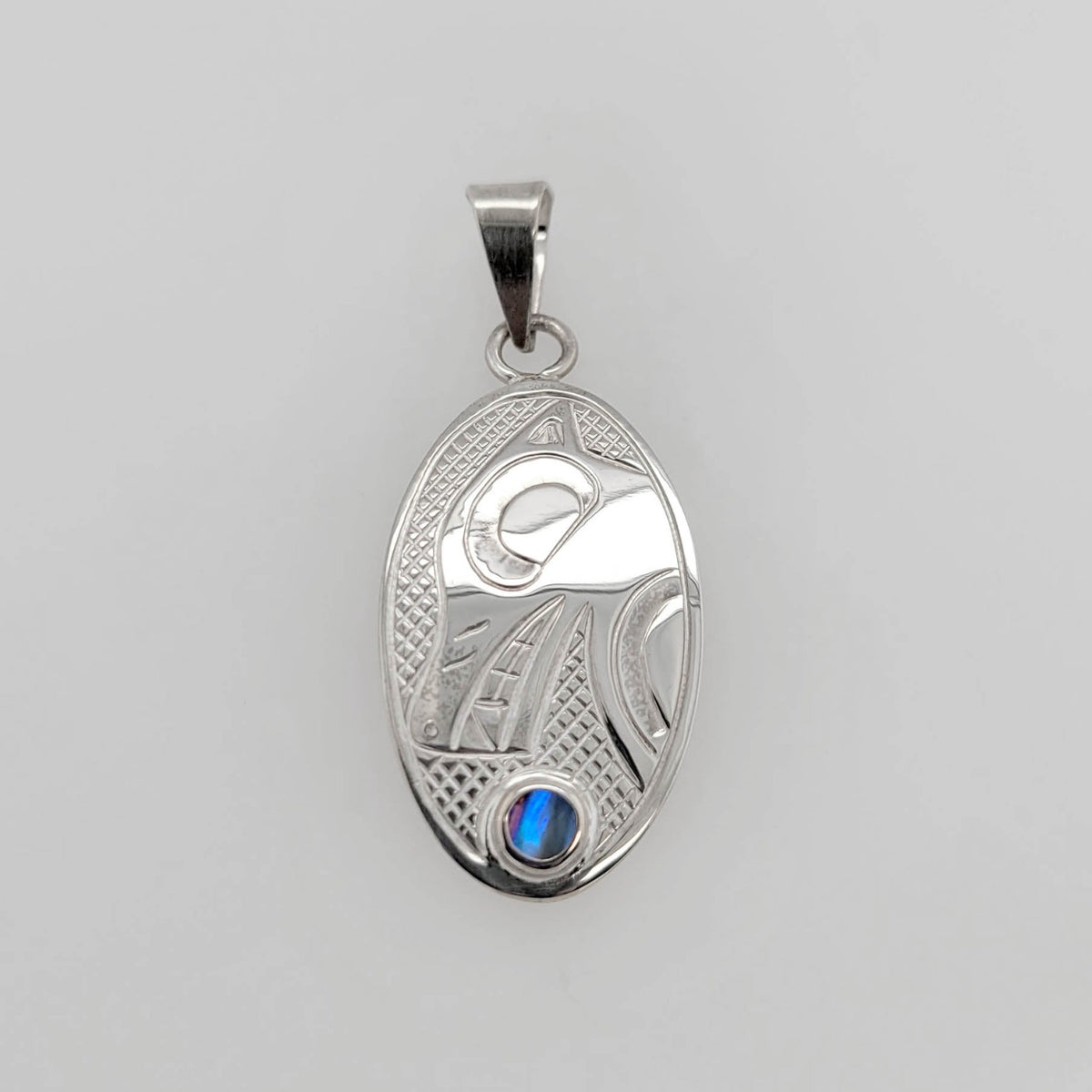 Wolf Pendant with Stone by Cree artist Justin Rivard – Spirits of the ...