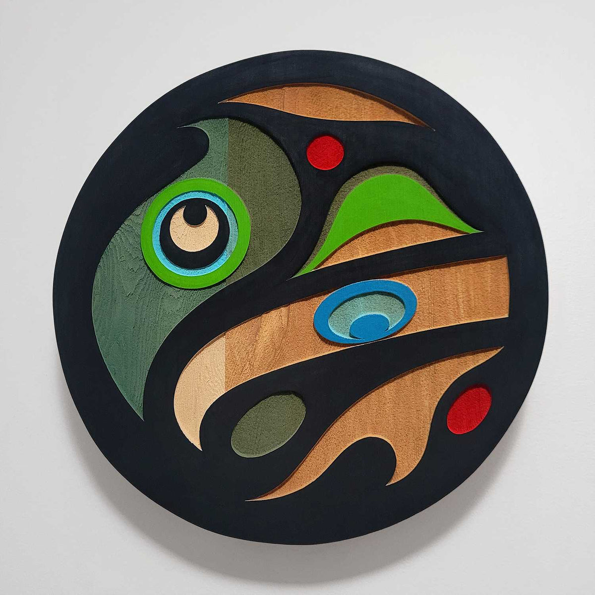 Small Raven Cedar Panel by Trevor Hunt, Kwakiutl – Spirits of the West ...
