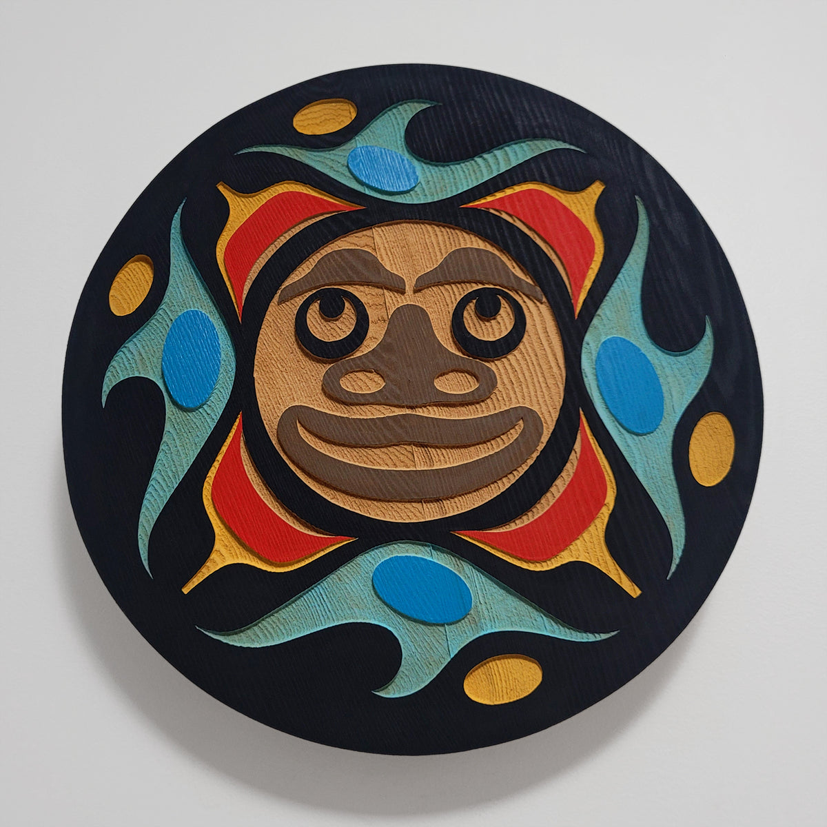 Small Sun Cedar Panel by Trevor Hunt, Kwakiutl – Spirits of the West ...