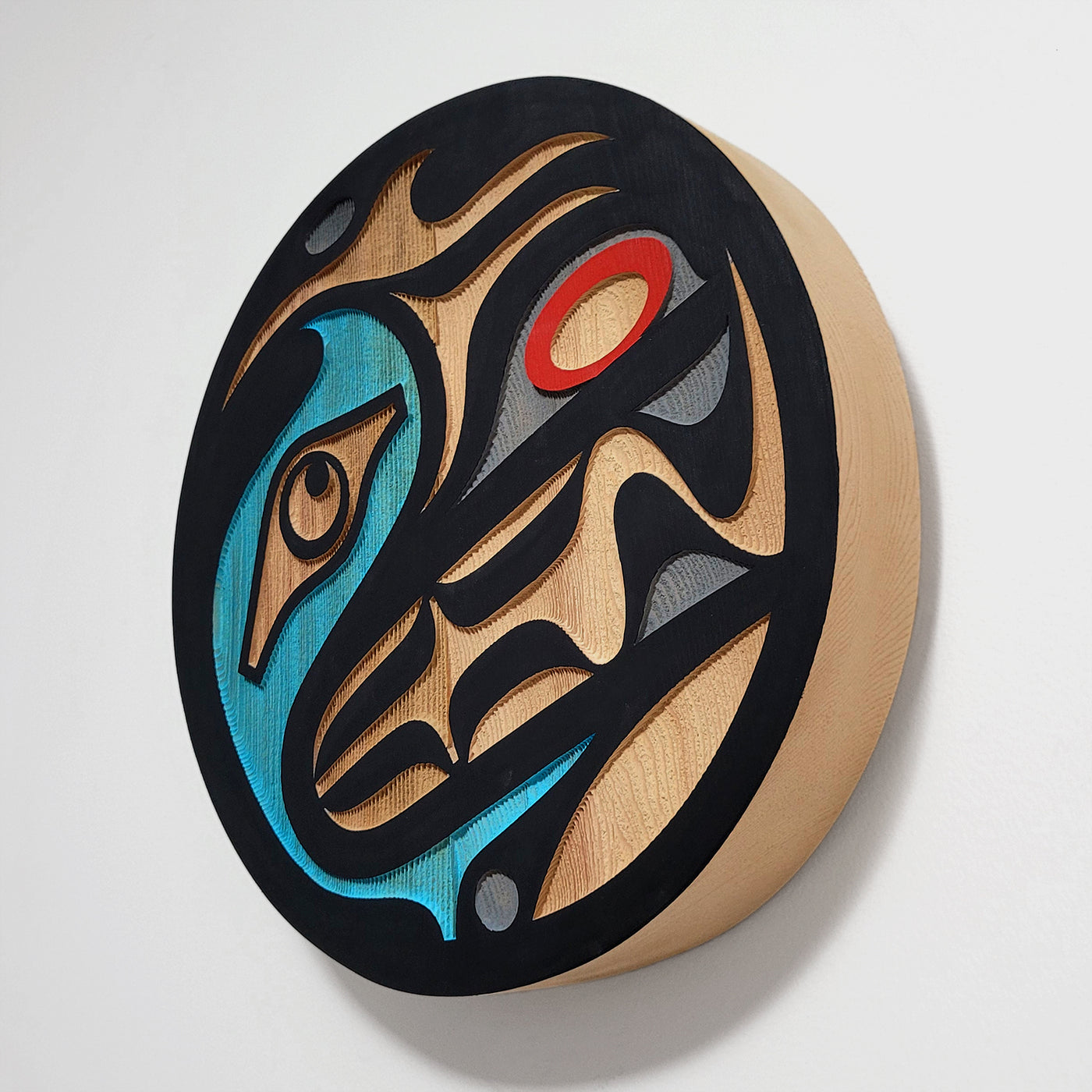 Small Wolf Cedar Panel – Spirits of the West Coast Art Gallery Inc