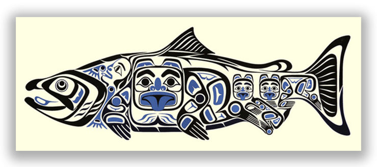 The Salmon Indigenous Symbol | Spirits of the West Coast – Spirits of ...