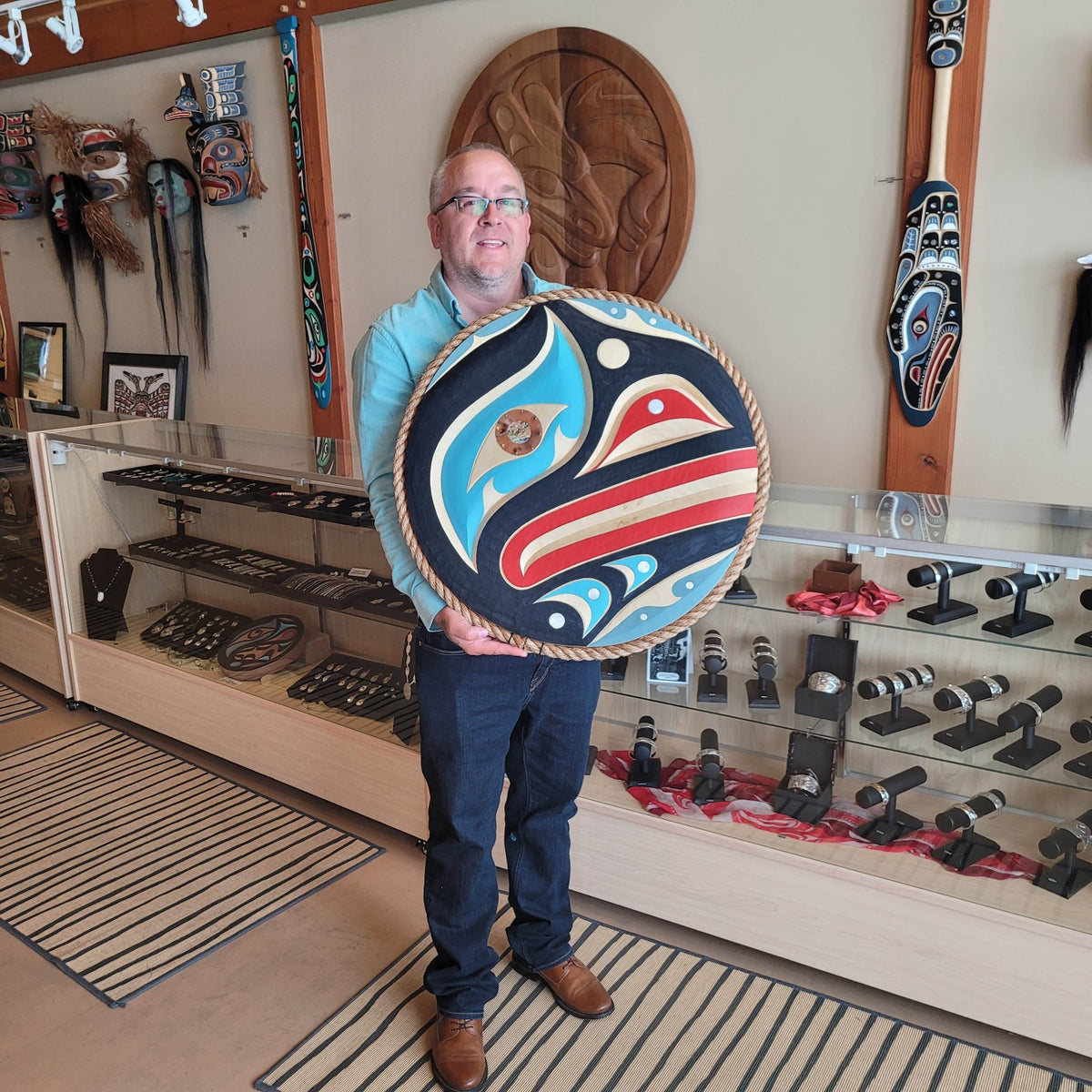 Large Carved Raven Panel – Spirits of the West Coast Art Gallery