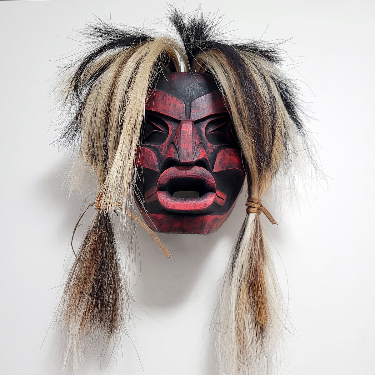 Wild Woman of the Woods Mask by Kwakwaka'wakw artist Aubrey Johnson ...