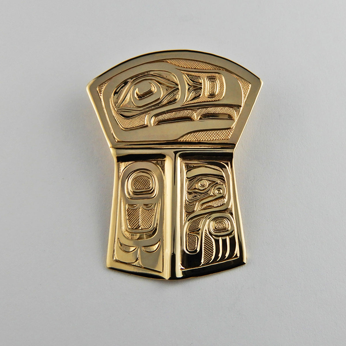 Raven Gold Pendant by Kwakwaka'wakw artist Joe Wilson – Spirits of the ...