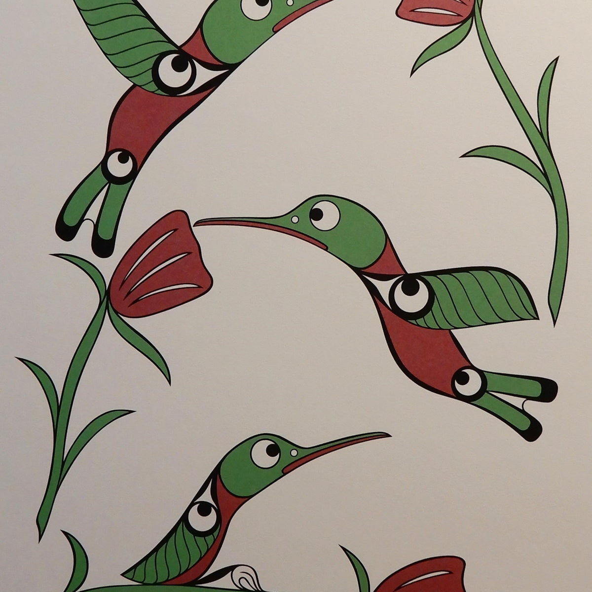 Hummingbirds Artist Proof Edition Print by Kwakwaka'wakw artist Calvin ...