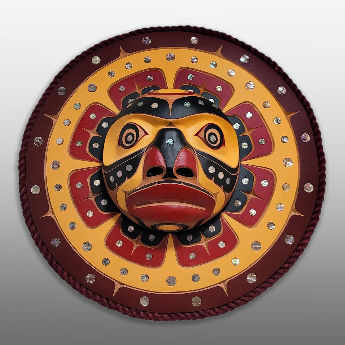 Abalone Moon Mask by Kwakwaka'wakw Master Carver Bill Henderson ...