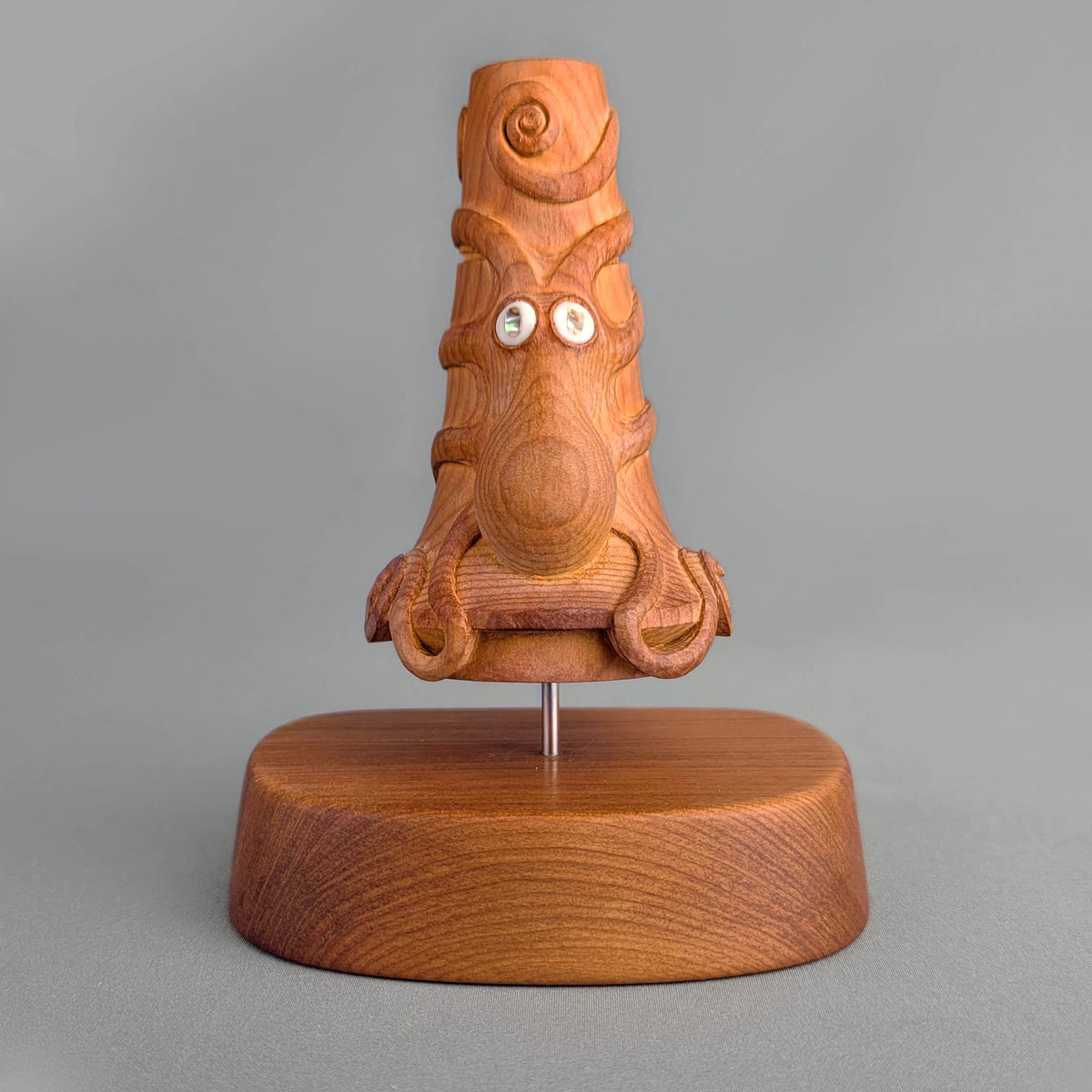 Haida Octopus Hat in Yew Wood – Spirits of the West Coast Art Gallery