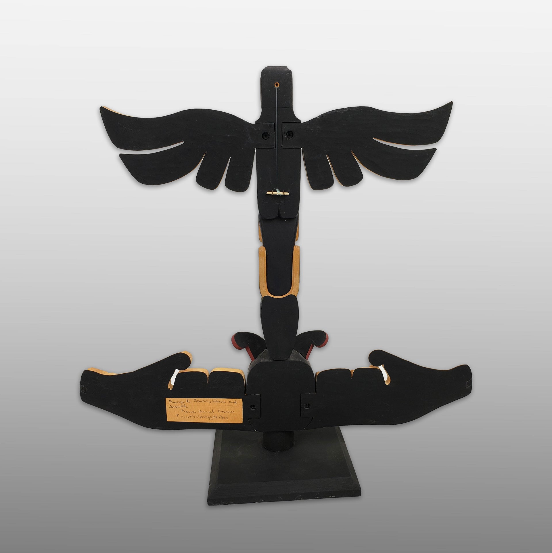 Raven Whale and Sisiutl Totem Pole – Spirits of the West Coast Art Gallery